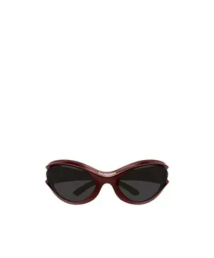 Balenciaga Geometric Frame Sunglasses - Black