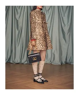 Valentino Garavani Jaguar Spots Leopard Printed Coat