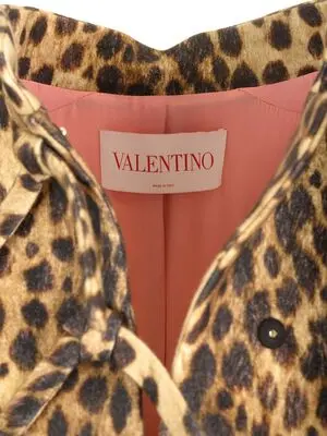 Valentino Garavani Jaguar Spots Leopard Printed Coat