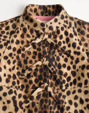 Valentino Garavani Jaguar Spots Leopard Printed Coat