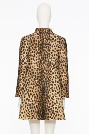 Valentino Garavani Jaguar Spots Printed Wool Cloth Coat