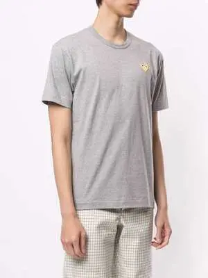 Play Comme Des Garcon Embroidered Logo T-shirt - White