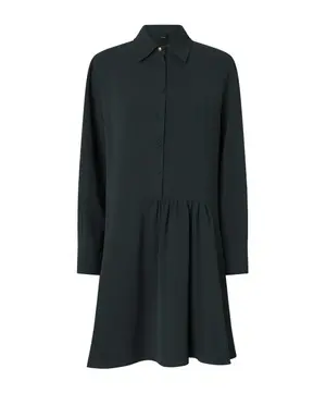 Pinko Long Sleeve Collared Dress - Black