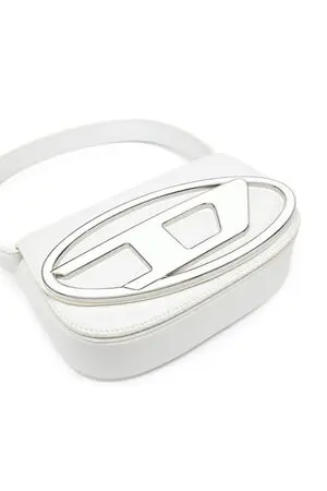 DIESEL® 1dr Logo Plaque Shoulder Bag - White