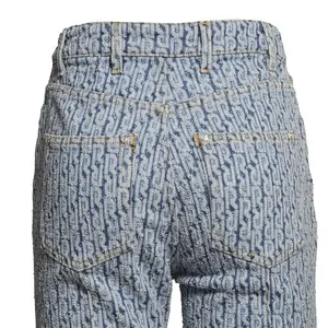 Rabanne Logo Jacquard Flared Jeans