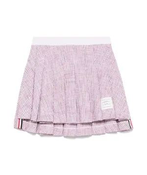 Thom Browne Tweed Mini Pleated Skirt