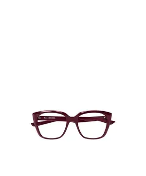 Balenciaga Square Frame Eyeglasses - Red
