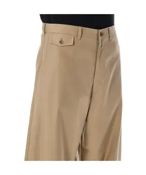 Comme Des Garçons Wide Leg Pleated Trousers