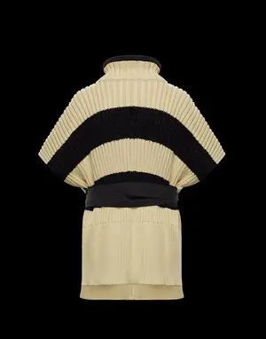 Moncler Striped Cape With Belt