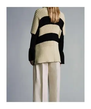 Moncler Striped Cape With Belt