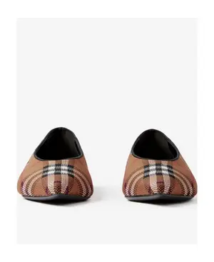 Burberry Vintage Check Pointed-toe Ballerinas