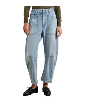NILI LOTAN Shon Curved Jeans - Blue