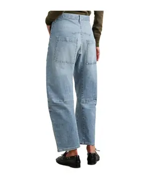 NILI LOTAN Shon Curved Jeans - Blue