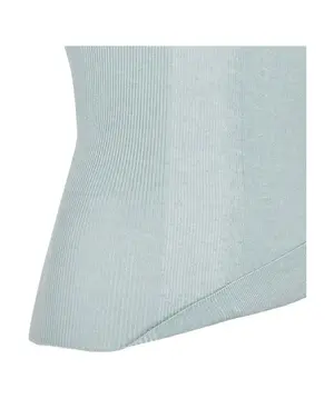 Fendi Asymmetrical Hem Ribbed-knit Top