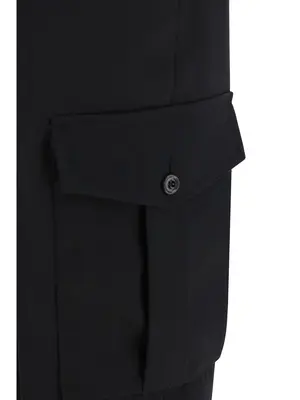 Alexander McQueen Belt-looped Tapered Leg Trousers