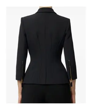Elisabetta Franchi Double-breasted Gold-button Jacket