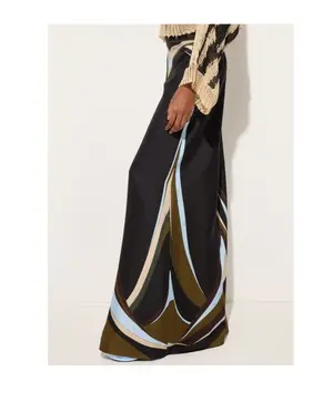 Emilio Pucci Printed Wide-leg Trousers - Green