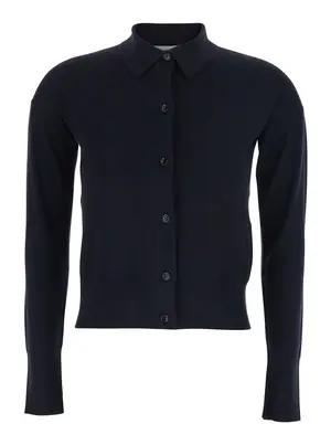 Max Mara Buttoned Collared Cardigan - Black