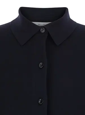 Max Mara Buttoned Collared Cardigan - Black
