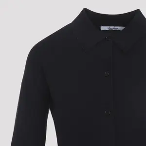 Max Mara Medeola Collared Button-up Cardigan - Black