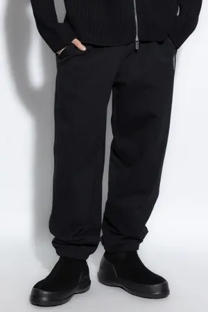 Burberry Logo Printed Sweatpants - Black