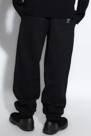 Burberry Logo Printed Sweatpants - Black