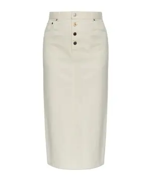 Moschino Button-fastening Denim Skirt