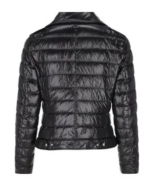 Herno Quilted Biker Down Jacket - Black