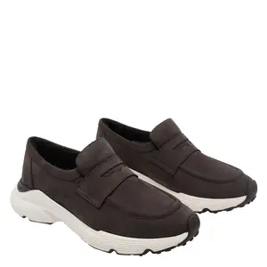 TOD'S Round Toe Slip-on Loafers - Black