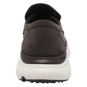 TOD'S Round Toe Slip-on Loafers - Black