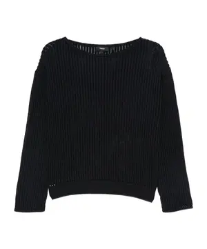 Theory Ribbed Boat-neck Sweater - Deep Navy