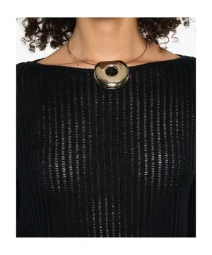 Theory Ribbed Boat-neck Sweater - Deep Navy