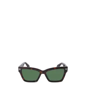 Off-White Cat Eye Frame Sunglasses - Green