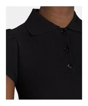 Loewe Viscose Blend Knit Pleated Mini Dress