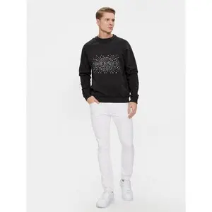 Hugo Boss Logo Studded Cotton Sweatshirt