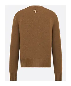 Dior X Lewis Hamilton Inlaid Weave Pattern Sweater - Brown
