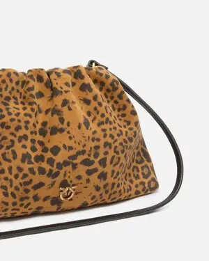 Pinko Leopard Printed Mini Clutch Bag