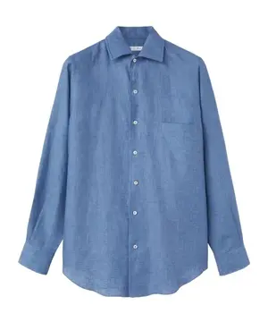 Loro Piana André Buttoned Shirt - Infinite Blue