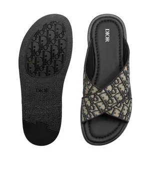 Dior Oblique Alias Sandals - Beige/black