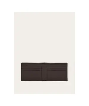 FERRAGAMO Logo Printed Bi-fold Wallet - Black