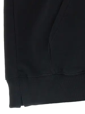 Off-White Logo Printed Drawstring Hoodie - Black