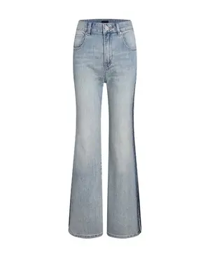 LIUREGALI Side Slit Jeans - Gray