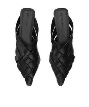 Bottega Veneta Intrecciato Leather Slip-on Sabot Slippers