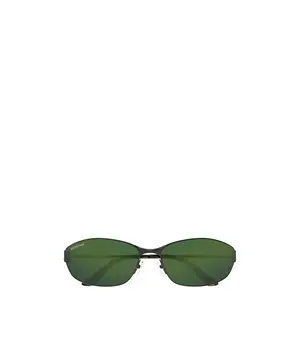 Balenciaga Rectangle-frame Sunglasses - Green