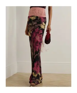 Dries Van Noten Floral-print Crepe Maxi Skirt