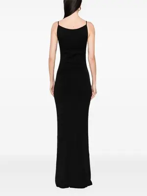 AYA MUSE Ribbed Boatneck Maxi Dress