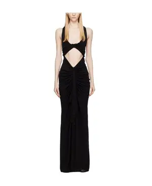 Christopher Esber Vivenda Drape Front Maxi Dress