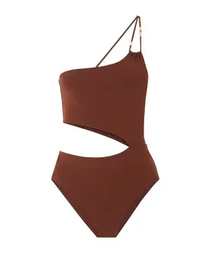 ERES Cume One-shoulder Cut-out Swimsuit - Brown