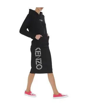 Kenzo Logo Print Casual Hoodie