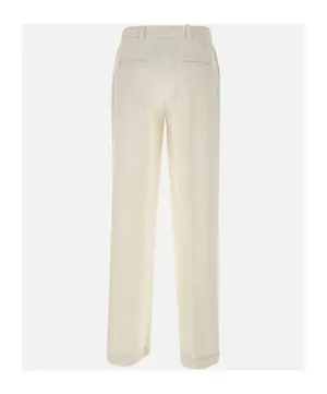 Eleventy Wide-leg Pressed-pleat Pants
